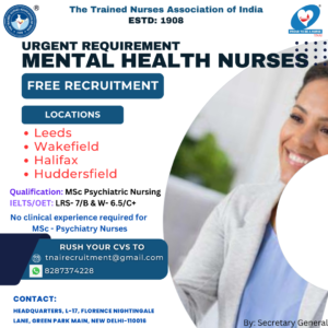 Mental Health Nurses Recruitment - TNAI's Overseas Recruitment Services